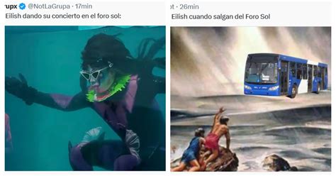 Los Memes De Billie Eilish Y La Lluvia En El Foro Sol Antes De Su
