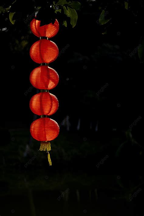 A String Of Small Lanterns Festive Celebration Background Wallpaper Image For Free Download