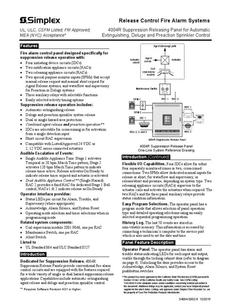 Simplex Catalogue Pdf Fire Sprinkler System Relay