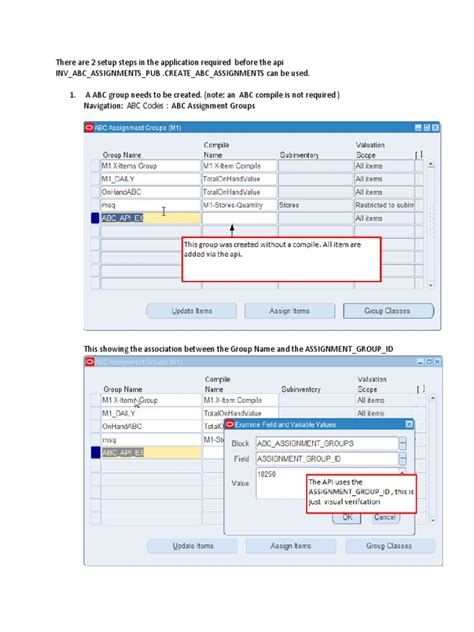 Two Setup Steps Required Before Using The Createabcassignments Api