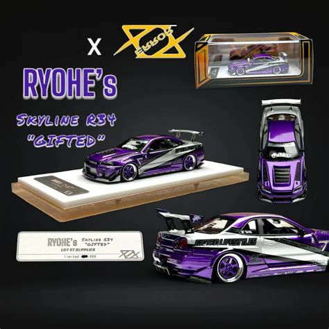 Nissan Skyline R34 Ryohes Ted 164 Scale Resin By Error404 Big