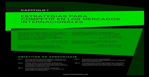 Estrategias Para Competir En Los Mercados · Como Estrategias
