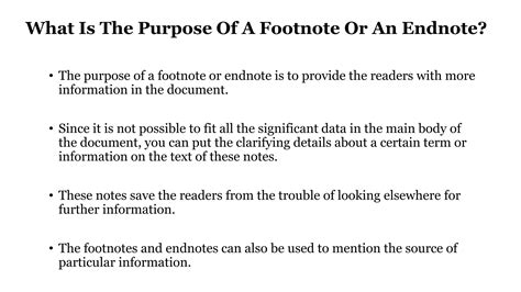 Endnote Vs Footnote PPTX Technology Computing