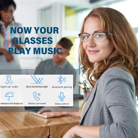 Touch Control Voice Assistant Smart Glasses With Open Ear Speakers