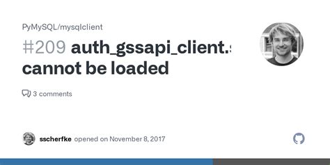 Auth Gssapi Client So Cannot Be Loaded Issue 209 PyMySQL