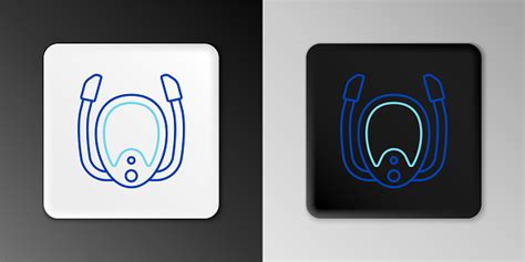 회색 배경에 격리 된 스노클링 아이콘라인 다이빙 마스크 익스트림 스포츠 다이빙 수중 장비 다채로운 개요 개념 벡터 검은색에 대한 스톡 벡터 아트 및 기타 이미지 Istock