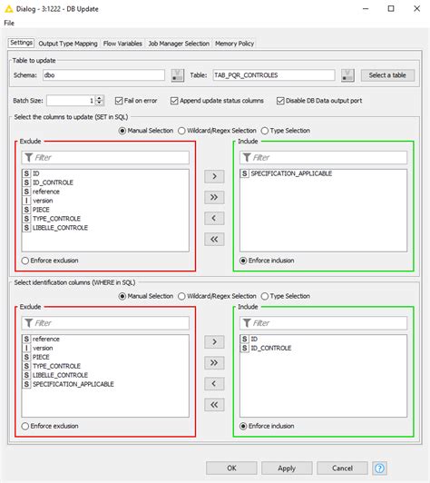 Db Update With Multiple Identification Columns Knime Analytics