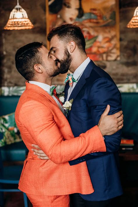Colorful Gay Wedding Proposal Inspiration That Will Get You All The Feels