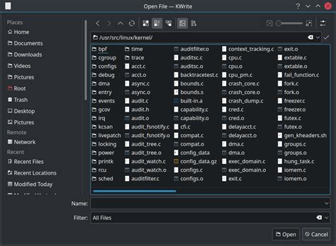 Search Engine On KDialogs R Kde