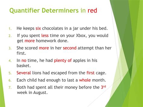 Ppt Determiners Powerpoint Presentation Free Download Id8788131