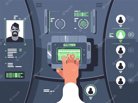 Premium Vector Removing Fingerprints And Identifying Person