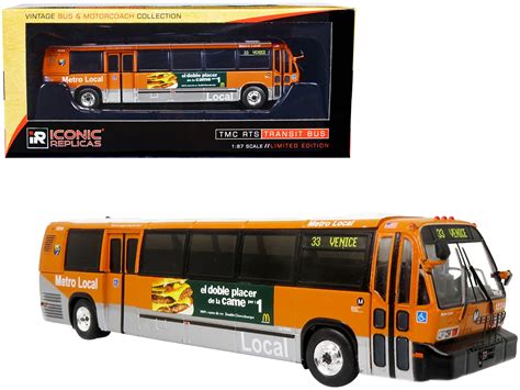 Diecast Tmc Rts Transit Bus Metro Local Los Angeles 33 Venice