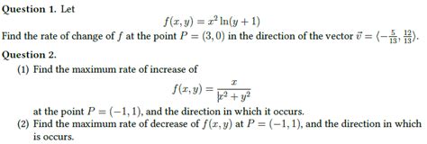 Solved Question Letf X Y X Ln Y Find The Rate Of Chegg