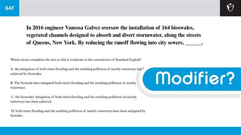 Digital Sat Reading And Writing Modifiers Youtube
