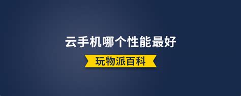 云手机哪个好用 玩物派