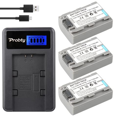 PROBTY NP FP NP FP FP Battery LCD Charger For SONY DCR DVD DVD DVD DCR HC DCR