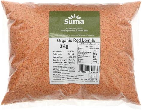 Suma Red Lentils 3kg 3000g • See Best Prices Today