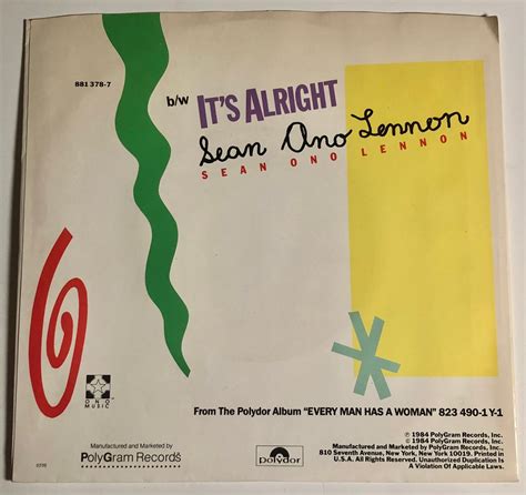 John Lennon Every Man Has A Woman Who Loves Him 1984 Us 45 Etsy