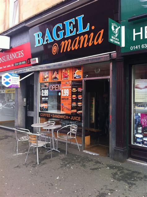 Menu Of Bagel Mania Shawlands Glasgow