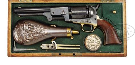 Extremely Rare Cased Colt Third Model Dragoon Percussion Revolver