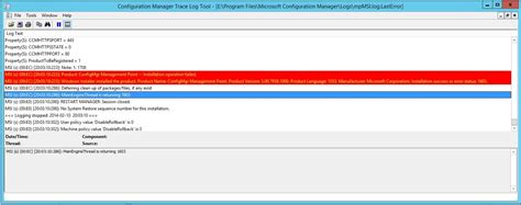 sccm 2012 management point error 1603