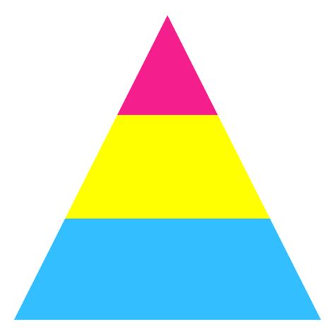 Pansexual Triangle Stripe Flat Png And Svg Design For T Shirts
