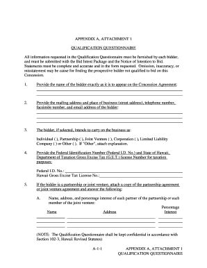 Fillable Online APPENDIX A ATTACHMENT Fax Email Print PdfFiller