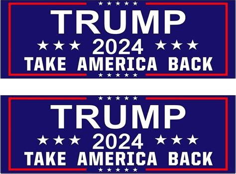 10PC Trump 2024 Bumper Stickers Show Your Support