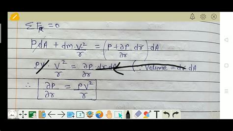 Governing Equation For Vortex Flow By Digital Class Fm96 Youtube