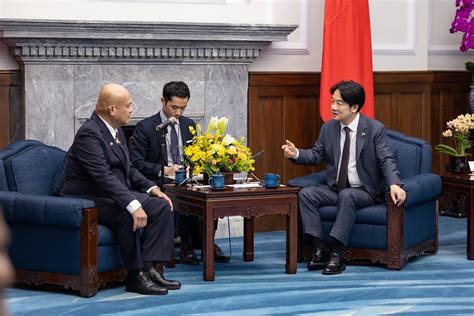 總統會晤吐瓦魯總理戴斐立伉儷訪團 透過雙邊與多邊合作 與吐瓦魯國共同面對氣候變遷挑戰