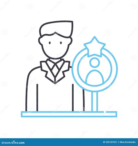 Mentorship Line Icon Outline Symbol Vector Illustration Concept Sign