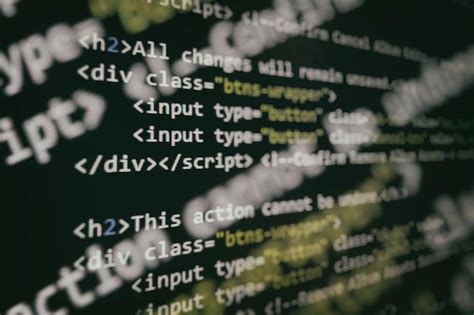 premium photo monitor closeup of function source code abstract it