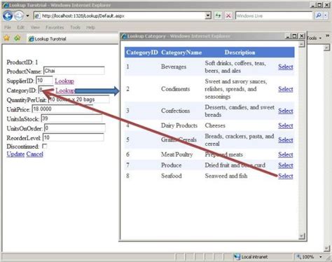 Aspnet Using Gridview Control As Lookup Codeproject