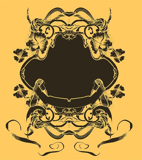 스크롤 벡터와 빈티지 꽃 프레임 Eps Ai Uidownload