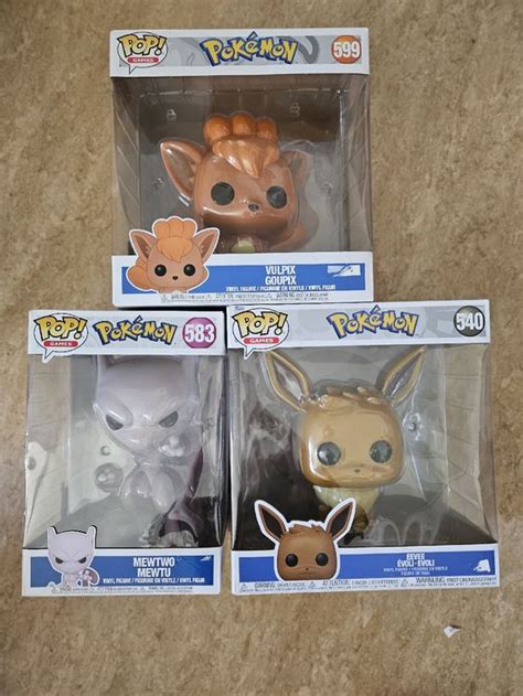 Funko Pop Jumbo Xxl Pok Mon Eevee Mewtwo Vulpix Neu Gem Ss Beschreibung In Del Mont F R Chf