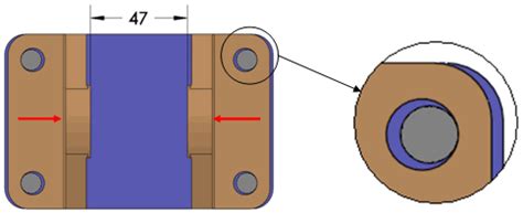 Fixed Fastener Assembly With Float 2019 SOLIDWORKS Help
