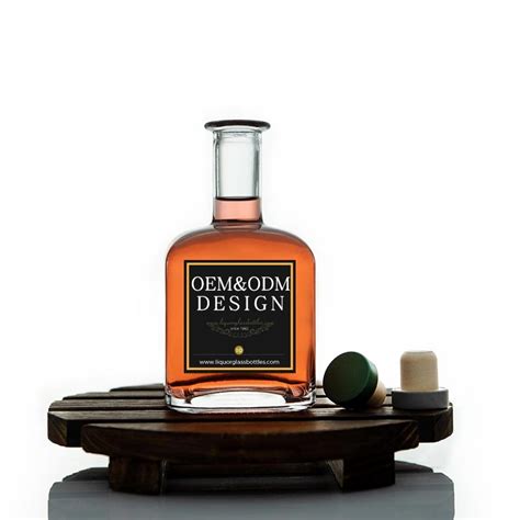 China Square Tequila Glass Bottle Manufacturers Square Tequila Glass