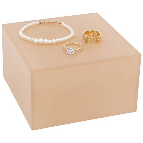 Order Cube Large Light Brown Acryl