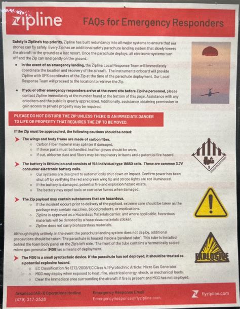 Zipline Drone Delivery Information Pea Ridge Ems Training