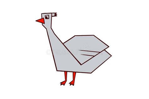 Cute Goose With Present Box Illustration In Watercolor Style Holiday