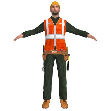 작업자 A1 Lod 3d 모델 199 Fbx Max Obj Free3d