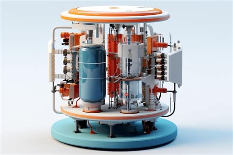 Premium Photo Innovative Atomic Futuristic Atomic Nuclear Reactor