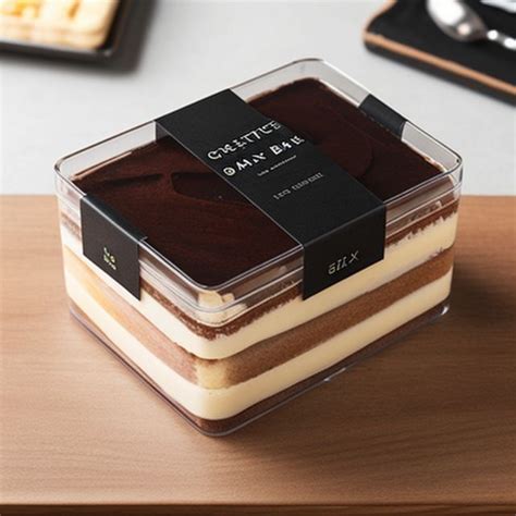 Plastic Cake Box Seni Makanan Makanan Makanan Dan Minuman