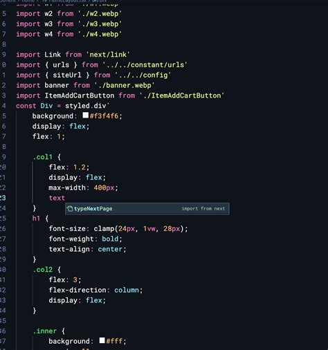 Autocomplete Is Not Working In Tsx File · Issue 350 · Styled