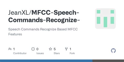 github jeanxl mfcc speech commands recognize speech commands