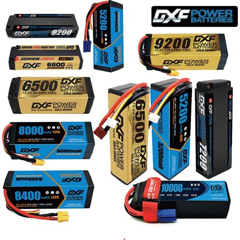 DXF Bater A Lipo 2S 4S Para RC 7 6 V 14 8 V 15 2
