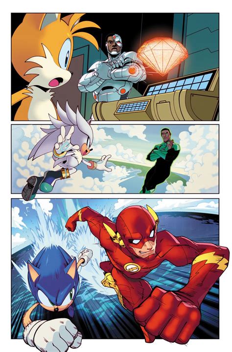 First Look At Dc X Sonic The Hedgehog Cover Art And Pages Revealed