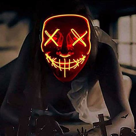 3pc Led Máscara De Luz Para Halloween Festivales Cosplay Y Etsy