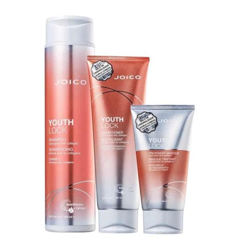 Joico Youth Lock Shampoo 300ml Condicionador 250ml Máscara 150ml Único