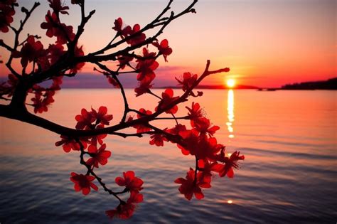 98 000 Cherry Blossom Sunset Pictures